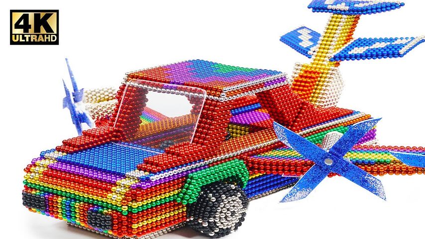 DIY - How To Make Amazing Helicopter Car Using Magnetic Balls ...