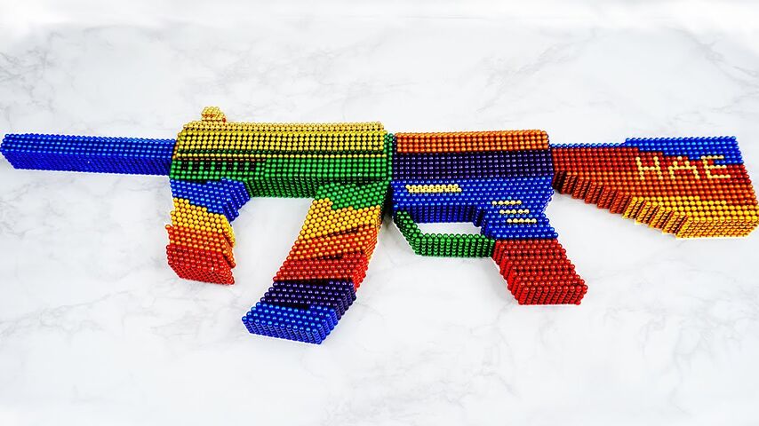 DIY - How To Make Military Rifles Gun From Magnetic Balls (ASMR ...