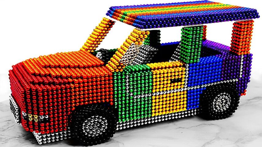 DIY - How To Make Vehicle Cute Car Using Magnetic Balls (ASMR ...