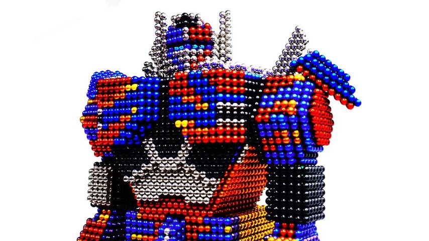 DIY - How To Make Transformers Optimus Prime Robot Using Magnetic Balls ...