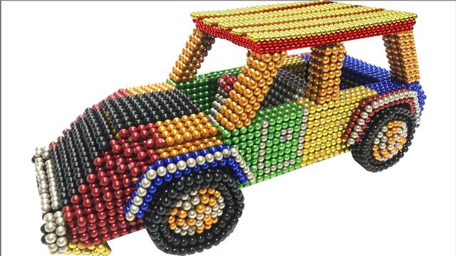 DIY | How to assemble a car from a magnetic magnet (Satisfied) | Cách ...