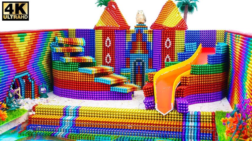 Build A Million Dollar Underground Water Slide House From Magnetic ...