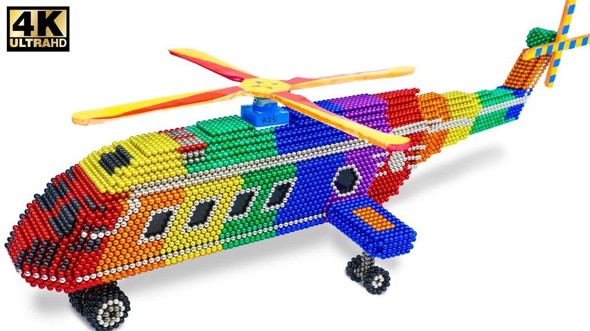 DIY - How To Make Amazing Helicopter From Magnetic Balls ( Satisfying ...