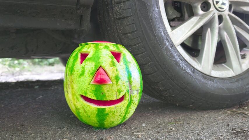 EXPERIMENT: Car vs Watermelon Head | Crushing Crunchy & Soft Things by Car